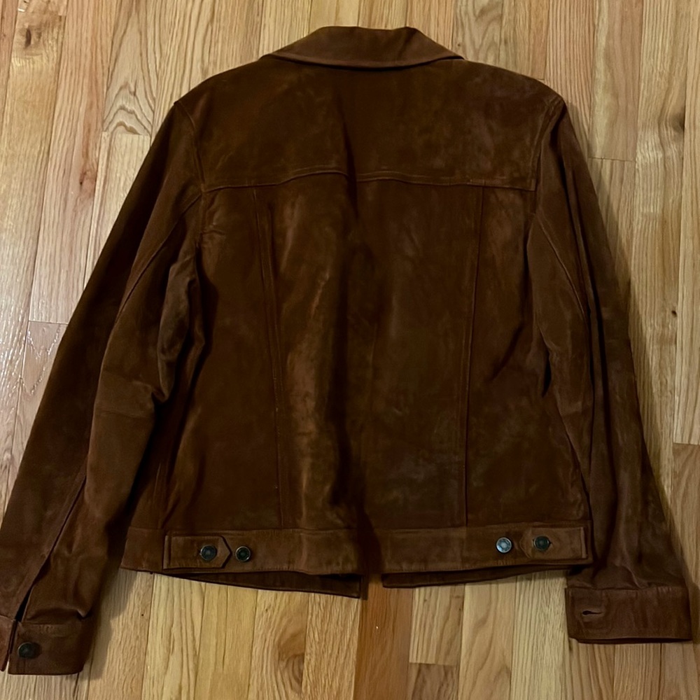 Genuine Suede Brown Leather Jacket - Gem